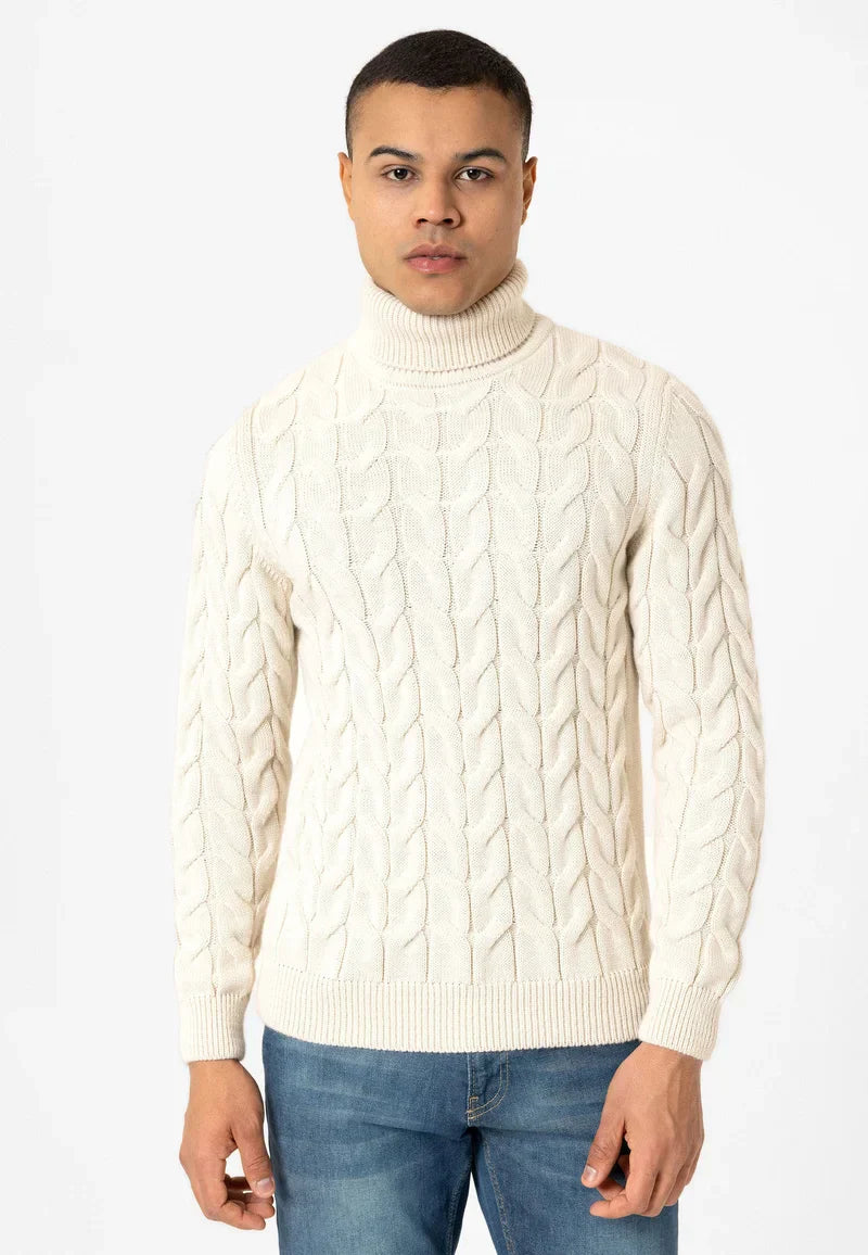 Benjamin™ | Kabelgebreide Coltrui – Modehuis Kroon